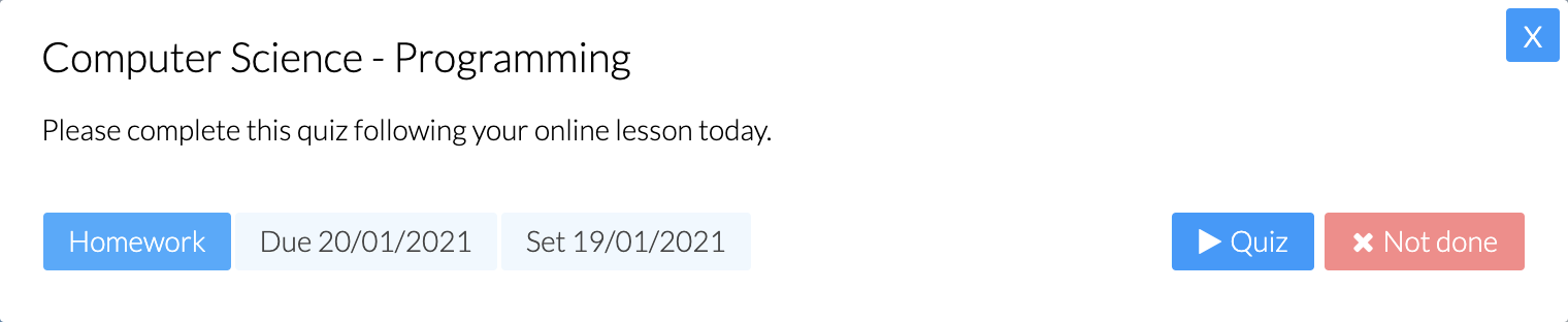 ePraise Students: Planner