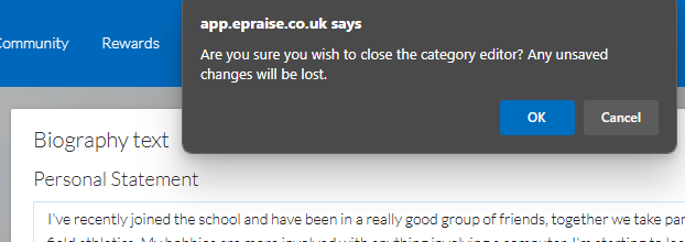 Epraise Students: Profile & Bio