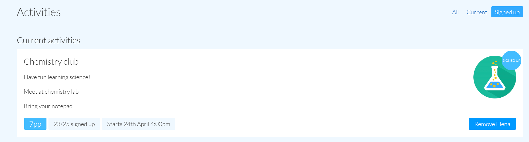 ePraise Parents: Activities