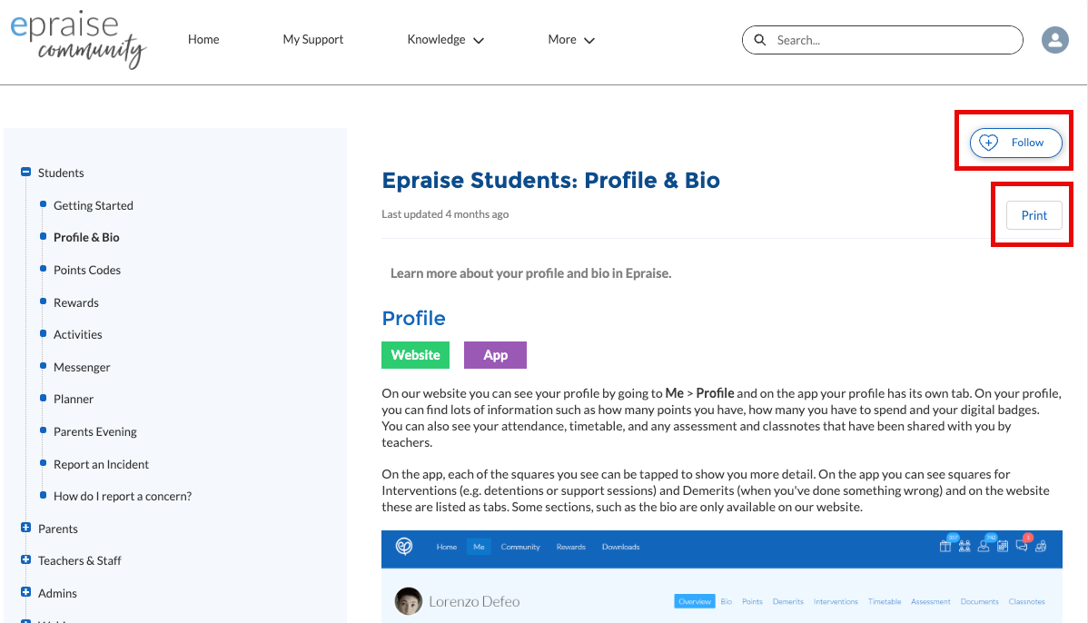 How to Search the ePraise Community Knowledge Base