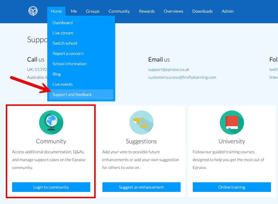 How to Access the ePraise Community?