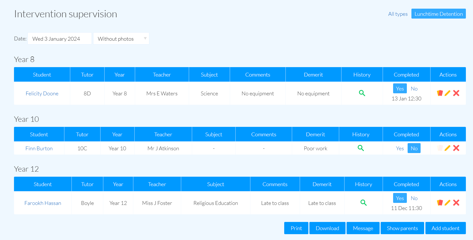 ePraise Interventions: An Administrators Guide