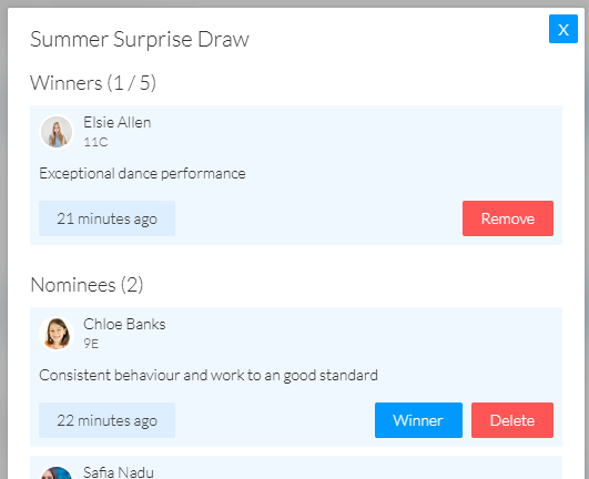 ePraise Prize Draws: An Administrators Guide