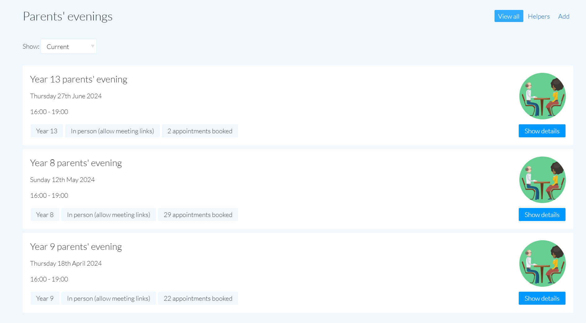 ePraise Parents Evening: Adminstrators Guide