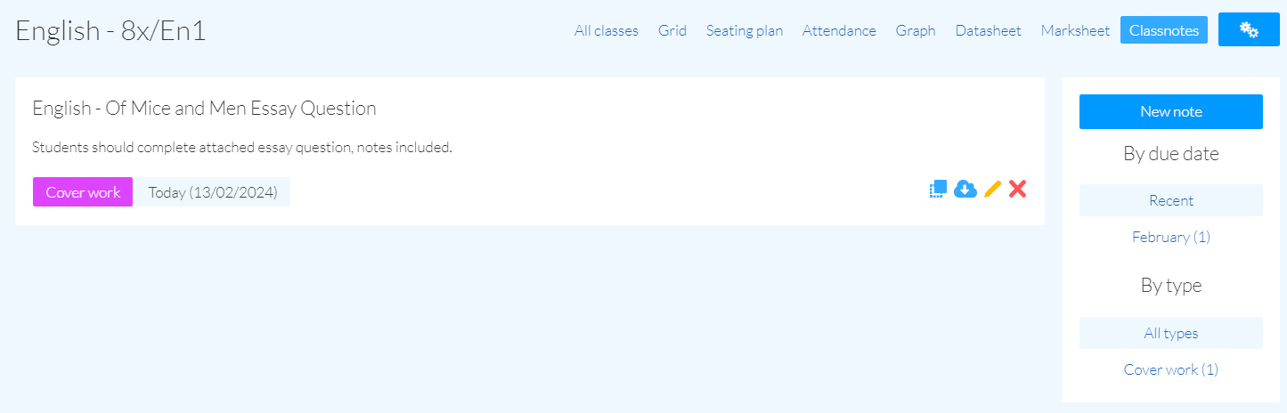 ePraise: Class Views